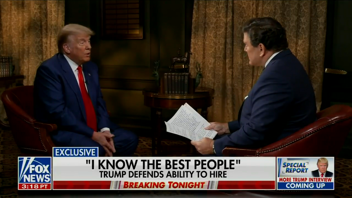 Fox confronts Trump with lengthy list of aides he…