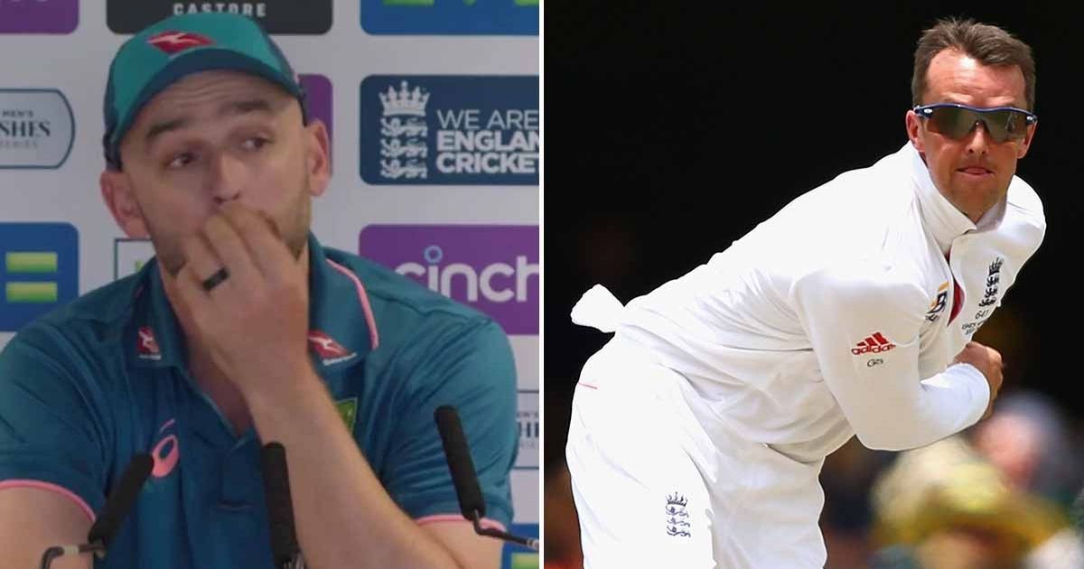 Nathan Lyon dodges "p***" question as bizarre Graeme…