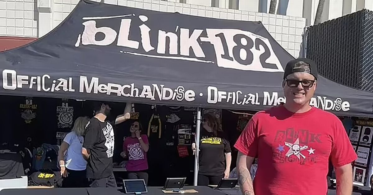 Stepson of missing Hamish Harding attends Blink-182…