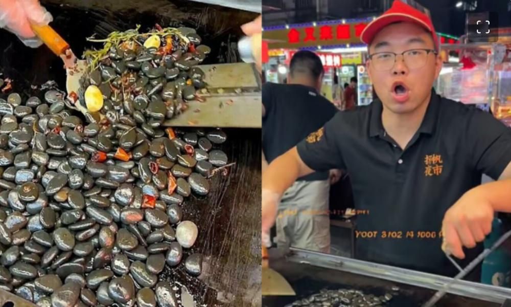 Chinese culinary craze of stir-fried stones rocks the…