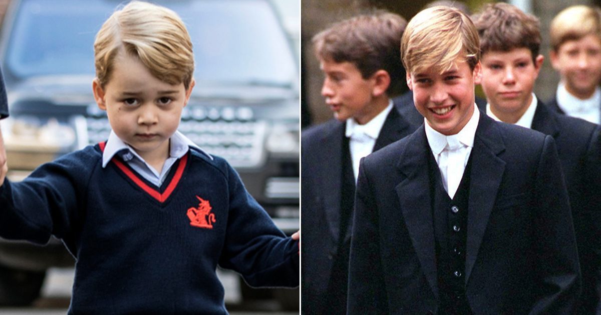Prince George visits Eton with William and Kate…