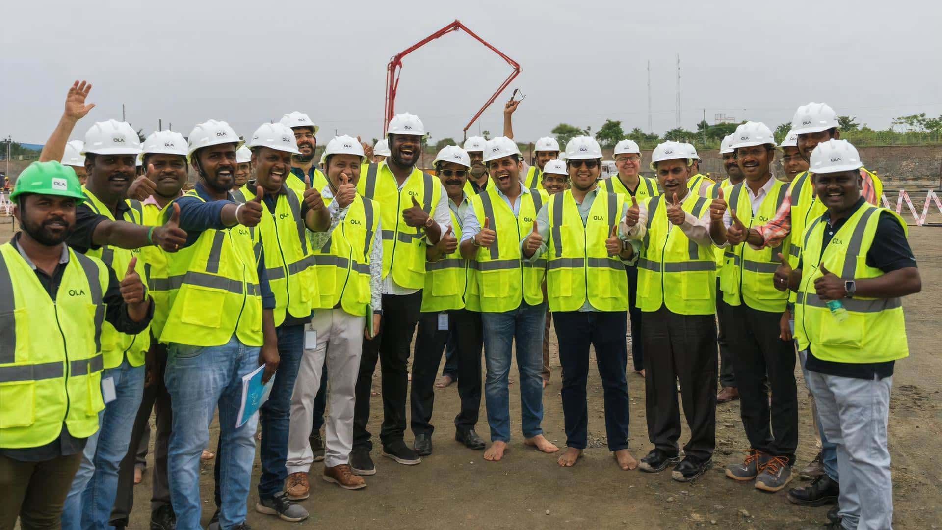 Ola Electric Starts Construction On New Gigafactory…