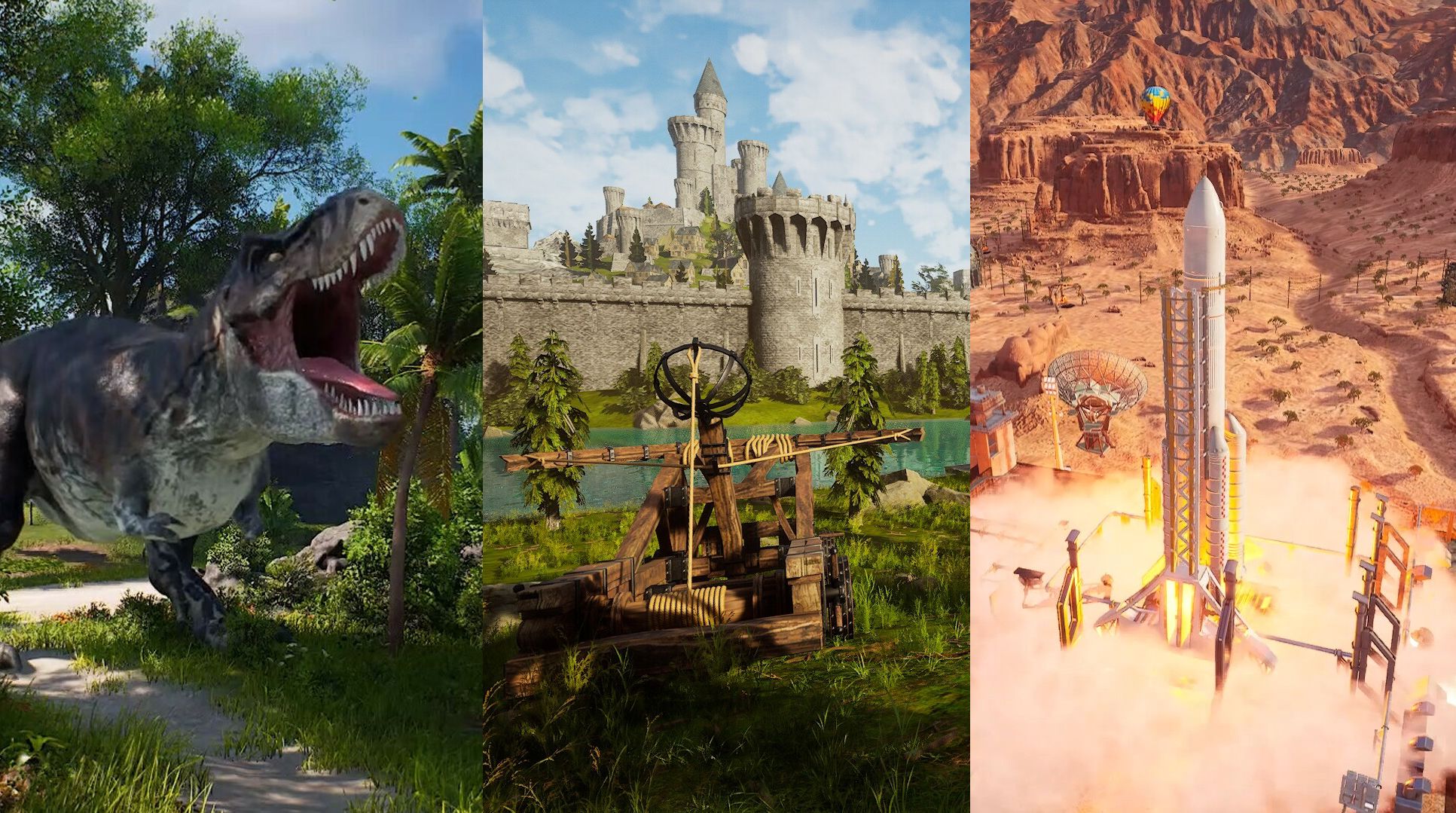 You begin this base-building survival game with a…