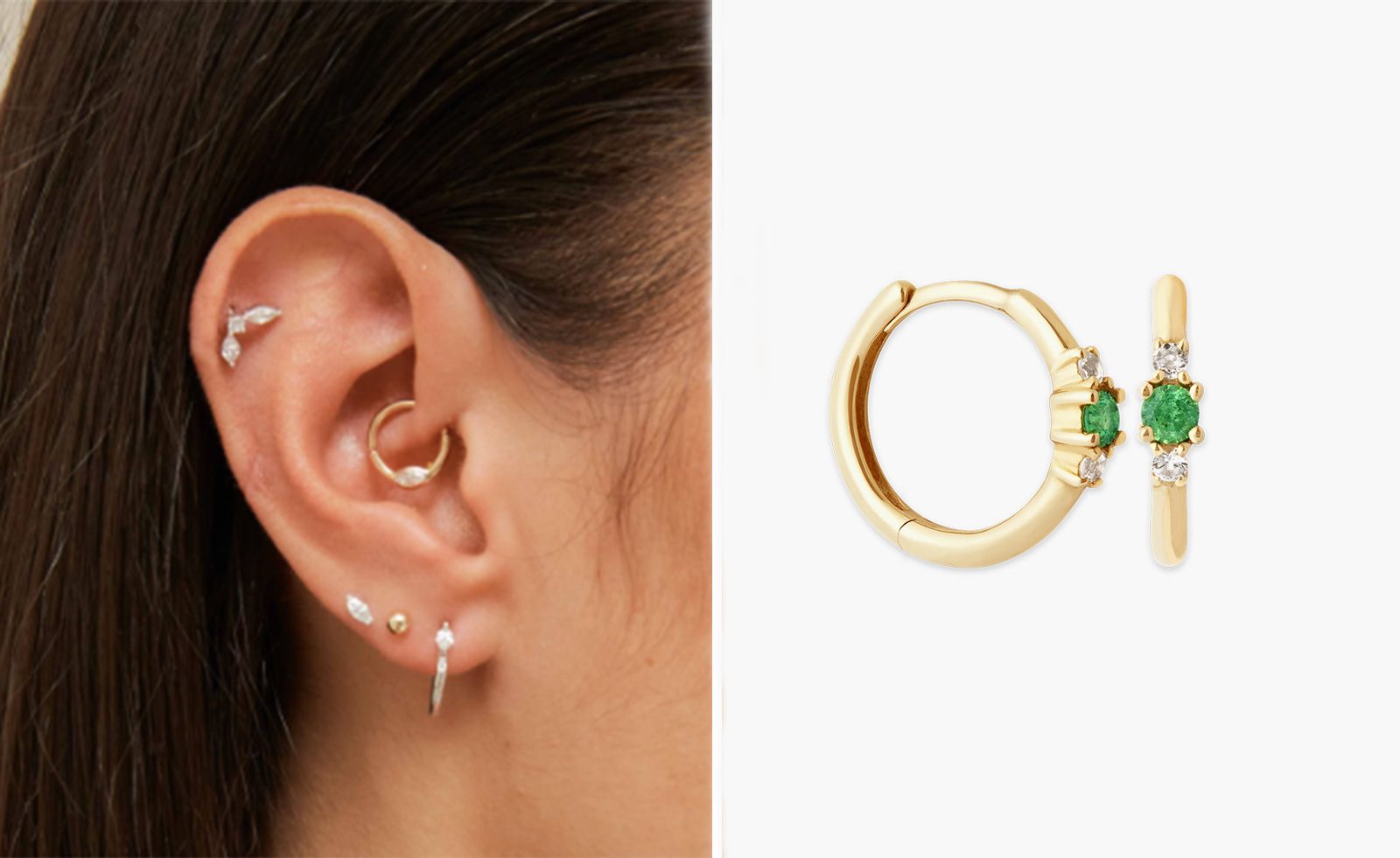 Discover solid gold piercing jewellery from Astrid
