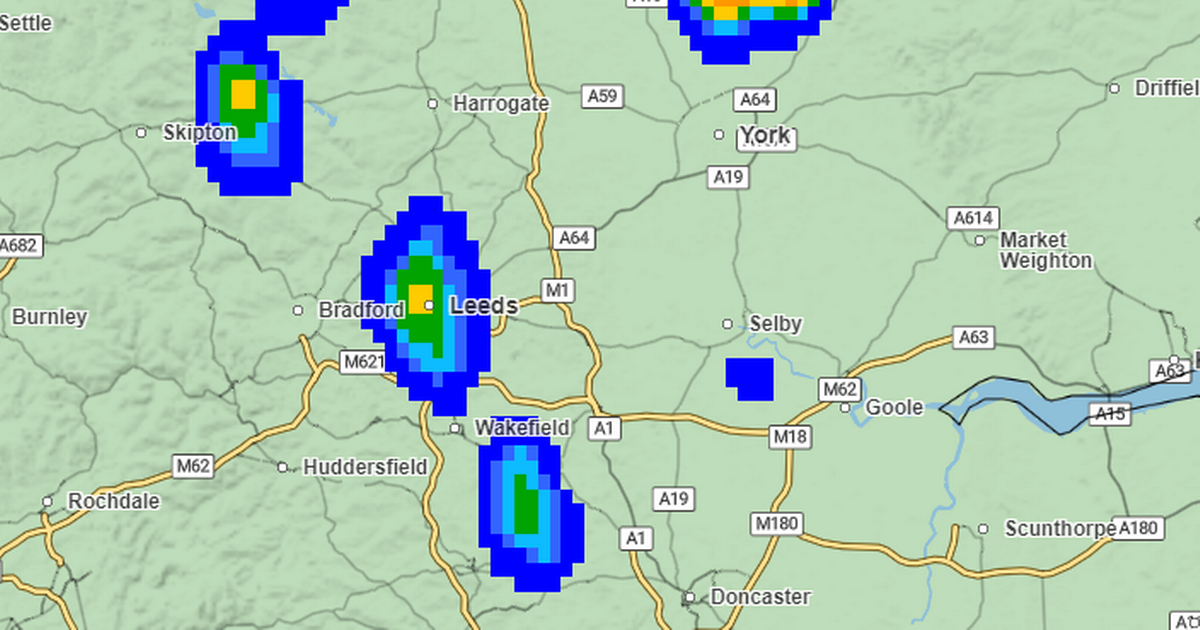 Leeds 8-hour Met Office thunder warning for this…