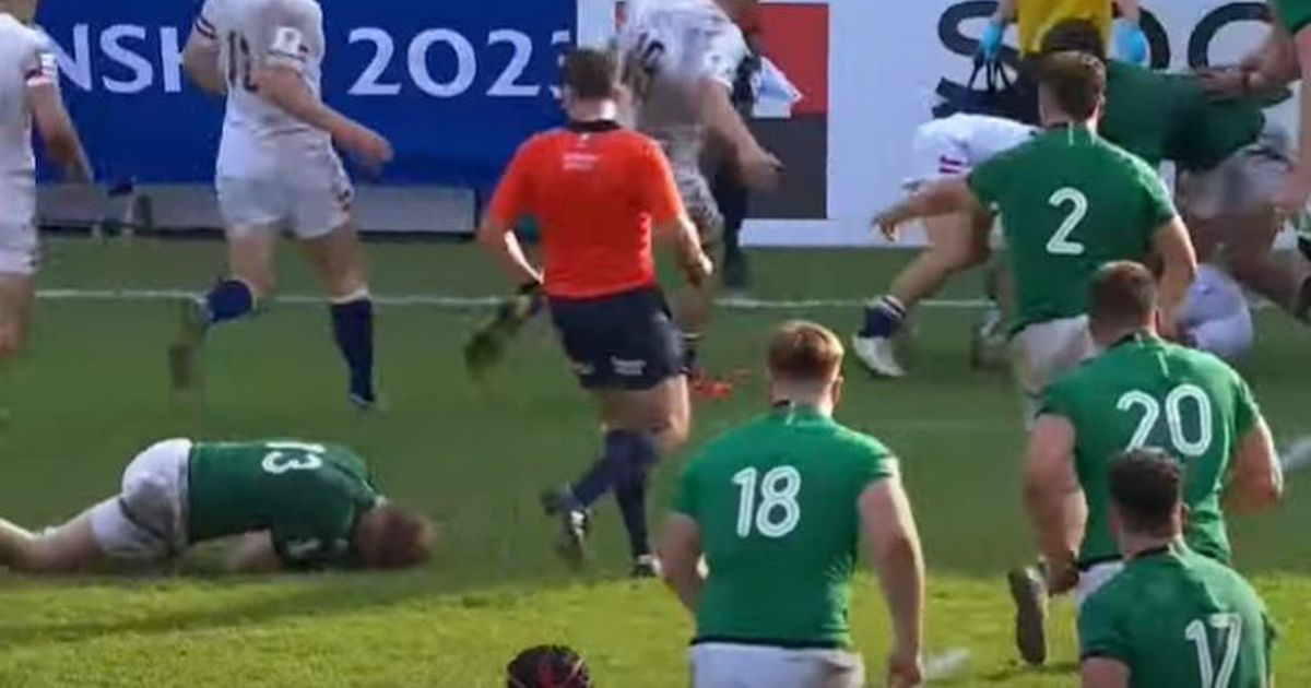 Sickening England v Ireland incident sees player sent…