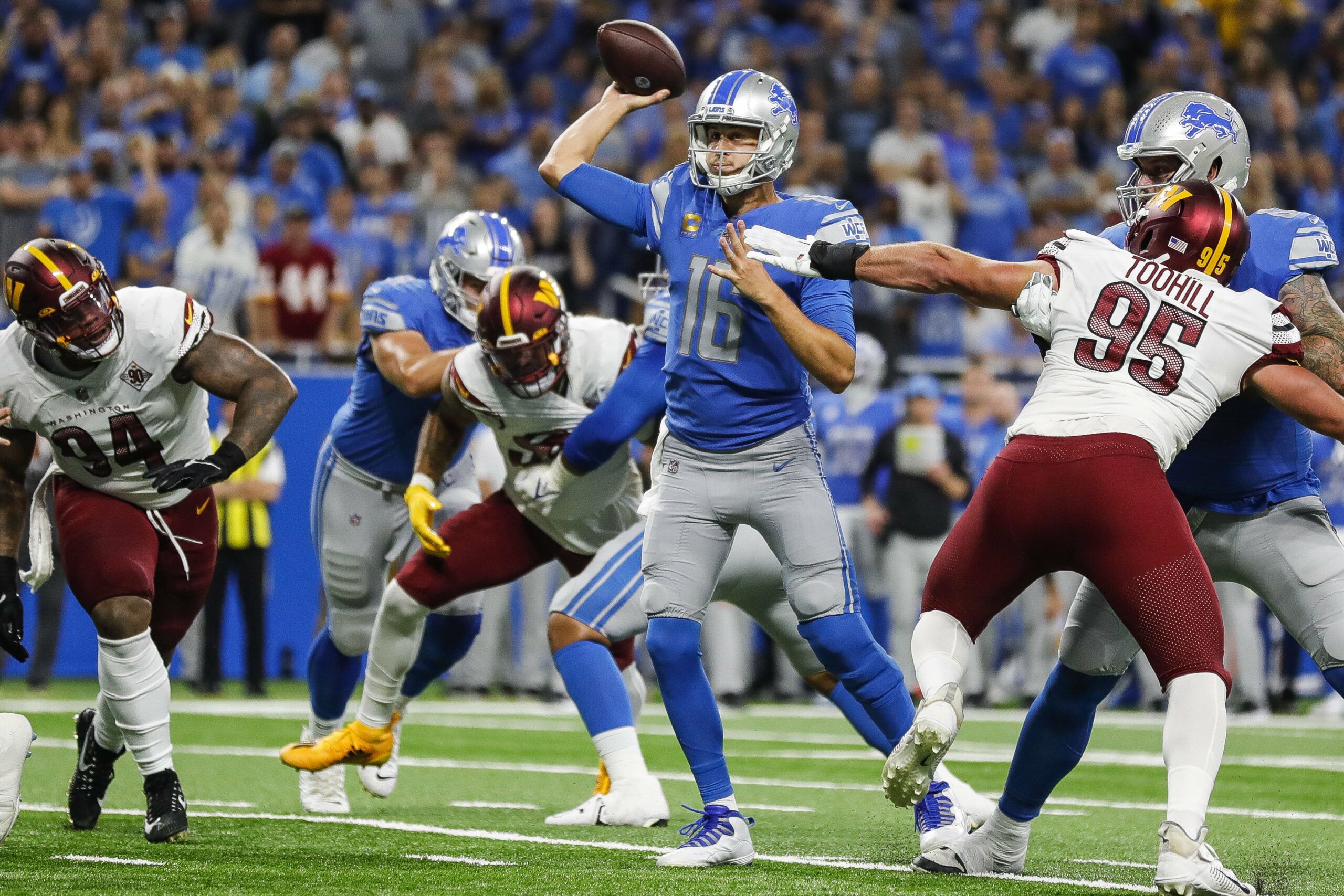 Jared Goff thrived on play-action throws in 2022