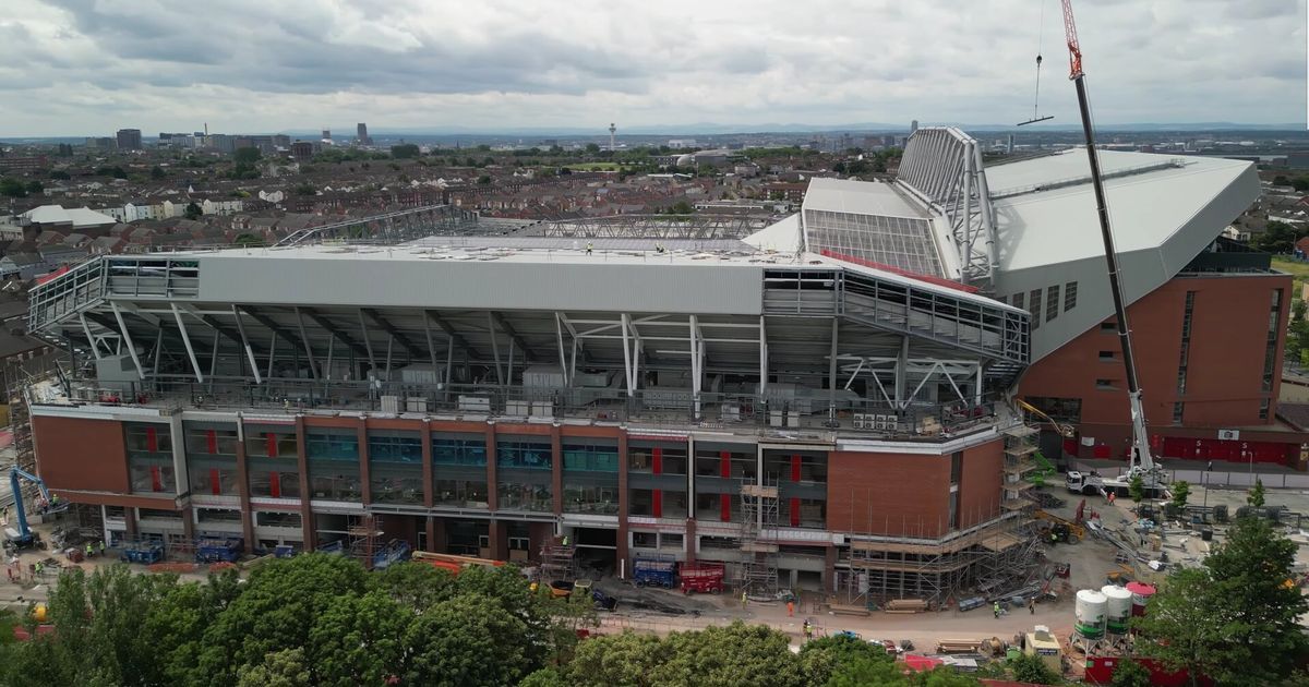 Stunning new footage of Liverpool Anfield Road Stand…
