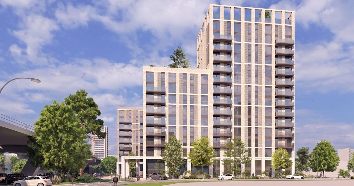 Former Volvo dealership on the A4232 that became a…