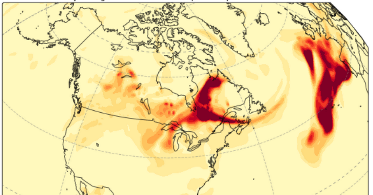 Scientists say smoke plume from Canadian wildfires has…