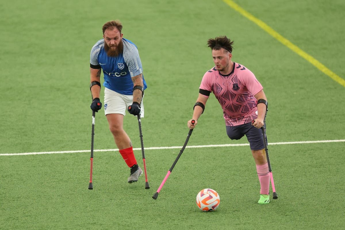 Amputee footballer Rhyce Ramsden on glory,…