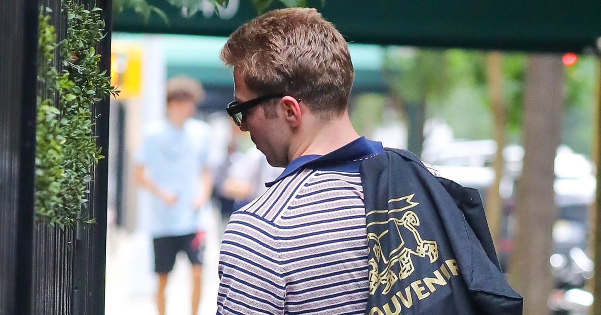 Madonna's son Rocco Ritchie looks stressed as he…