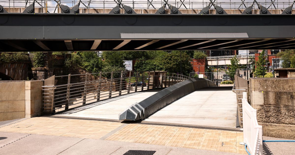 Bridge over River Irwell connecting Salford and…