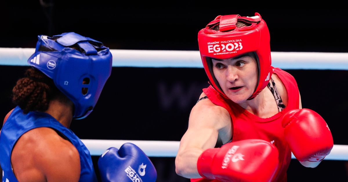 What time is Kellie Harrington's fight? The start…