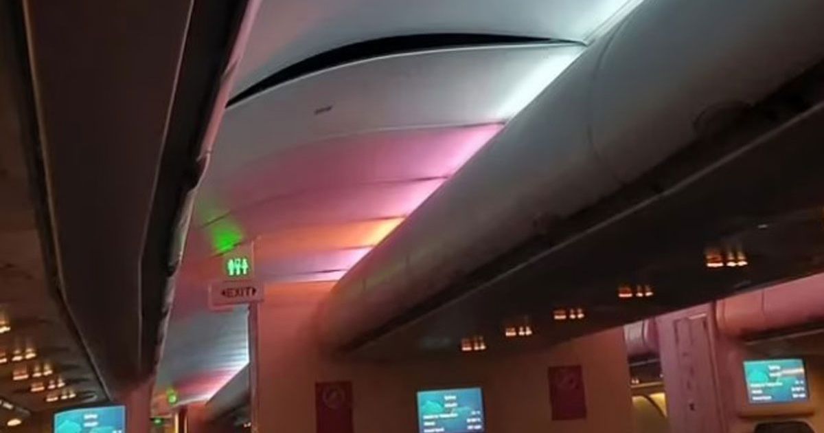 Harrowing photos inside 'flight from hell' that threw…