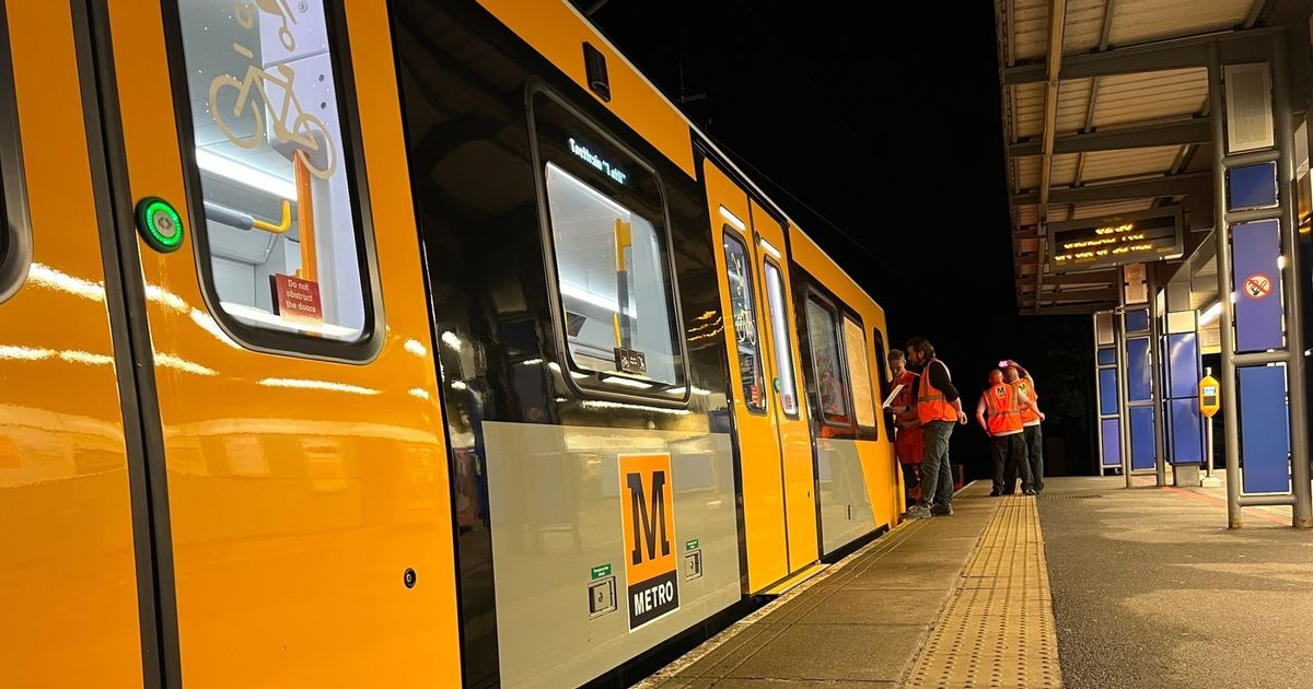 New Metro train completes its first test run on the…