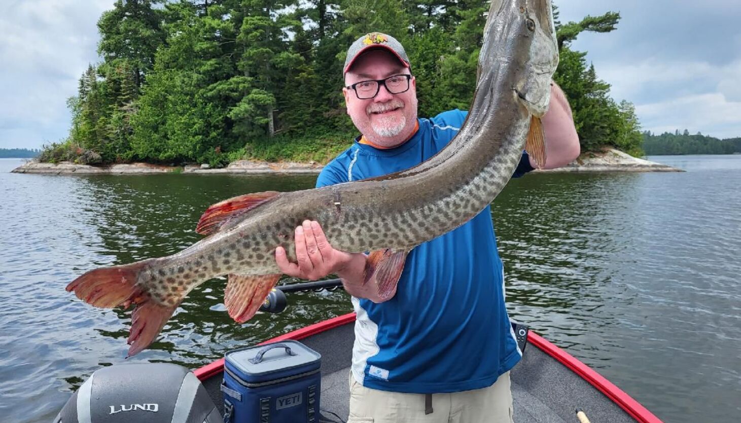 Catching a 50-inch-plus muskie on the same day for the…