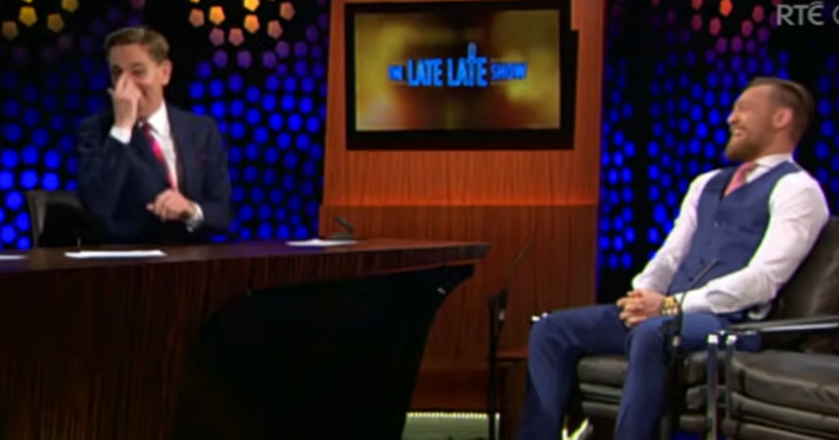 Conor McGregor told Ryan Tubridy "I'm too damn pretty"…