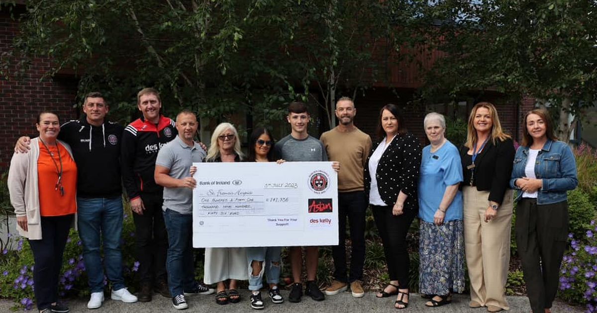 Christy Dignam's family gives cheque of €141,000 to St…