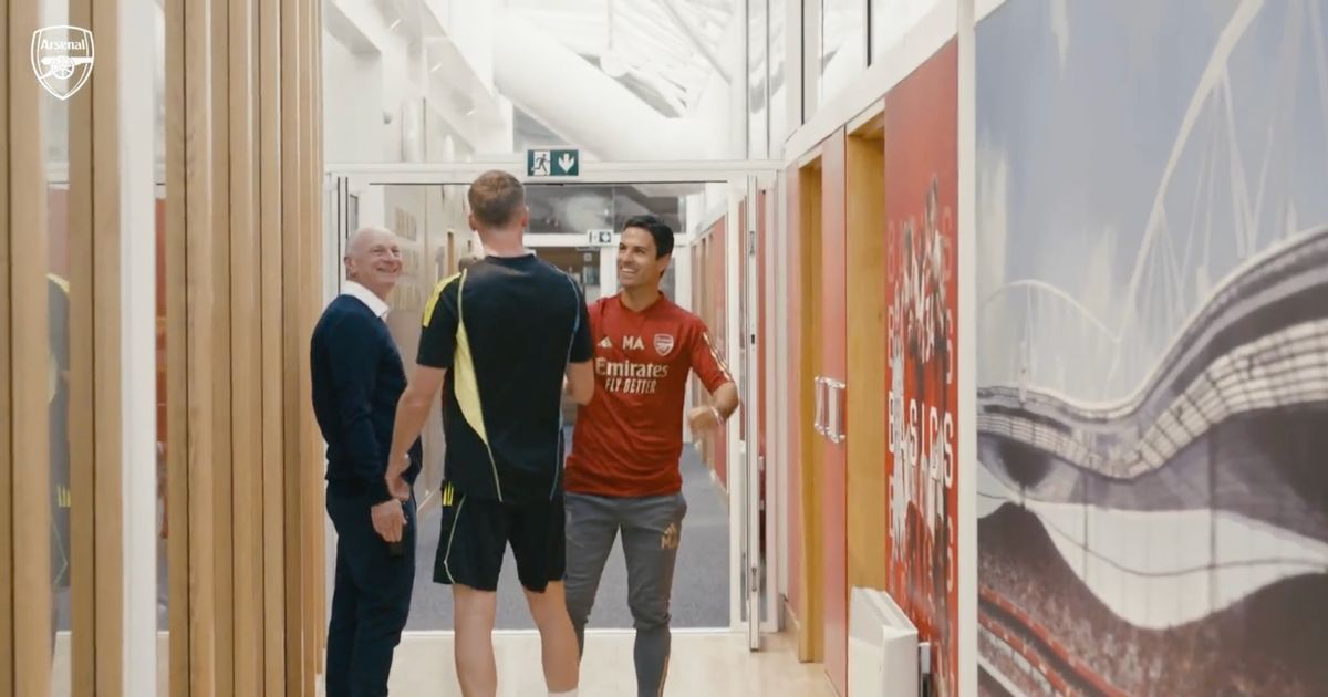 Arsenal footage reveals Mikel Arteta's approval of Rob…