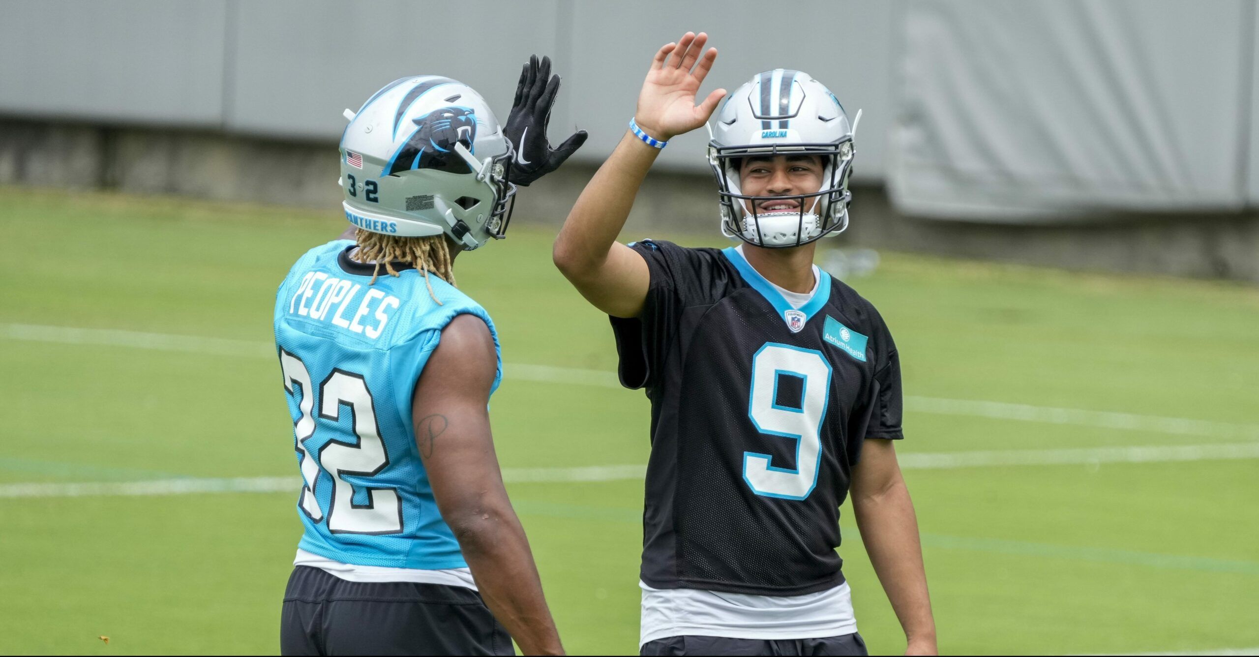 Bryce Young working out with Panthers WRs (and Camerun…