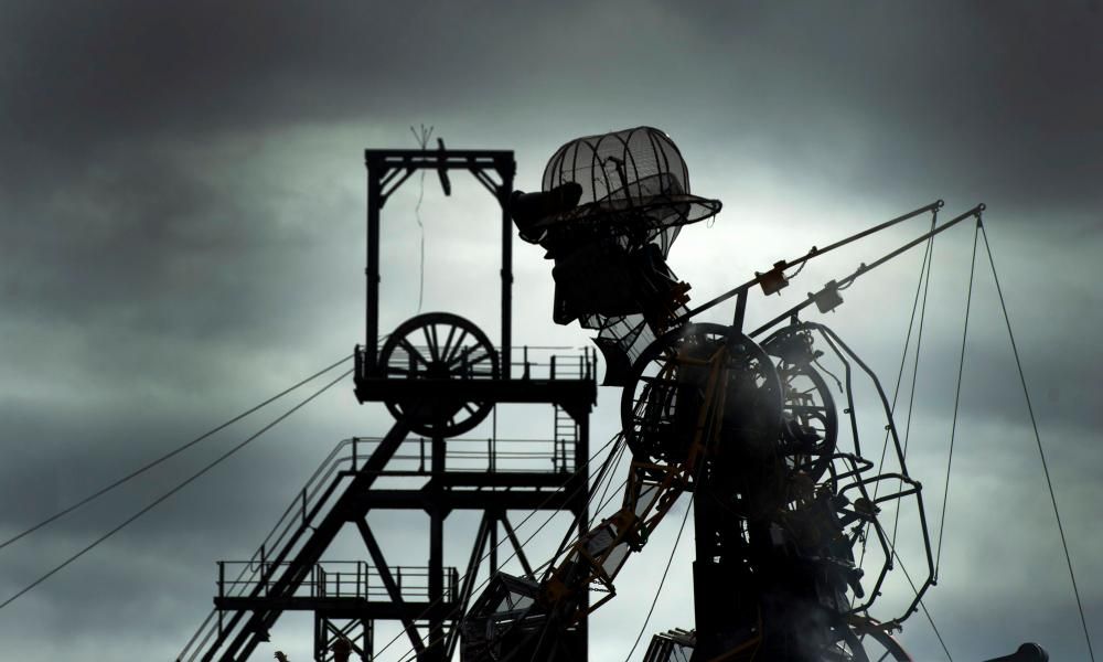 An abandoned tin mine blossoms above ground