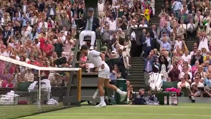 Watch: Angry Novak Djokovic SMASHES racket in…