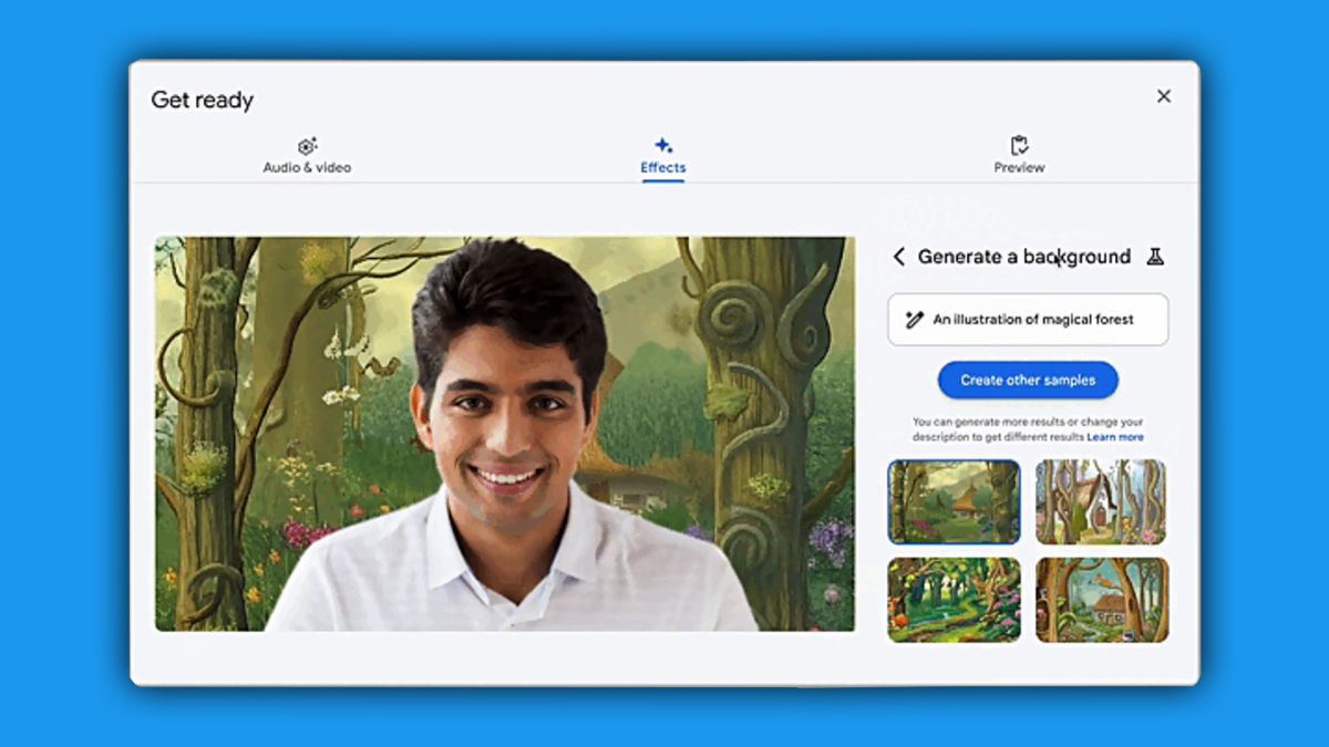 Google Meet now lets you create AI-generated…