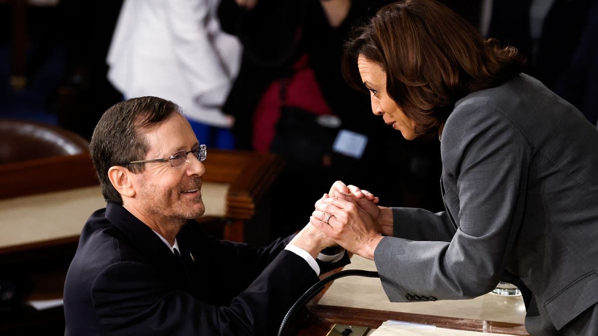 Watch live as Kamala Harris meets with Israeli…