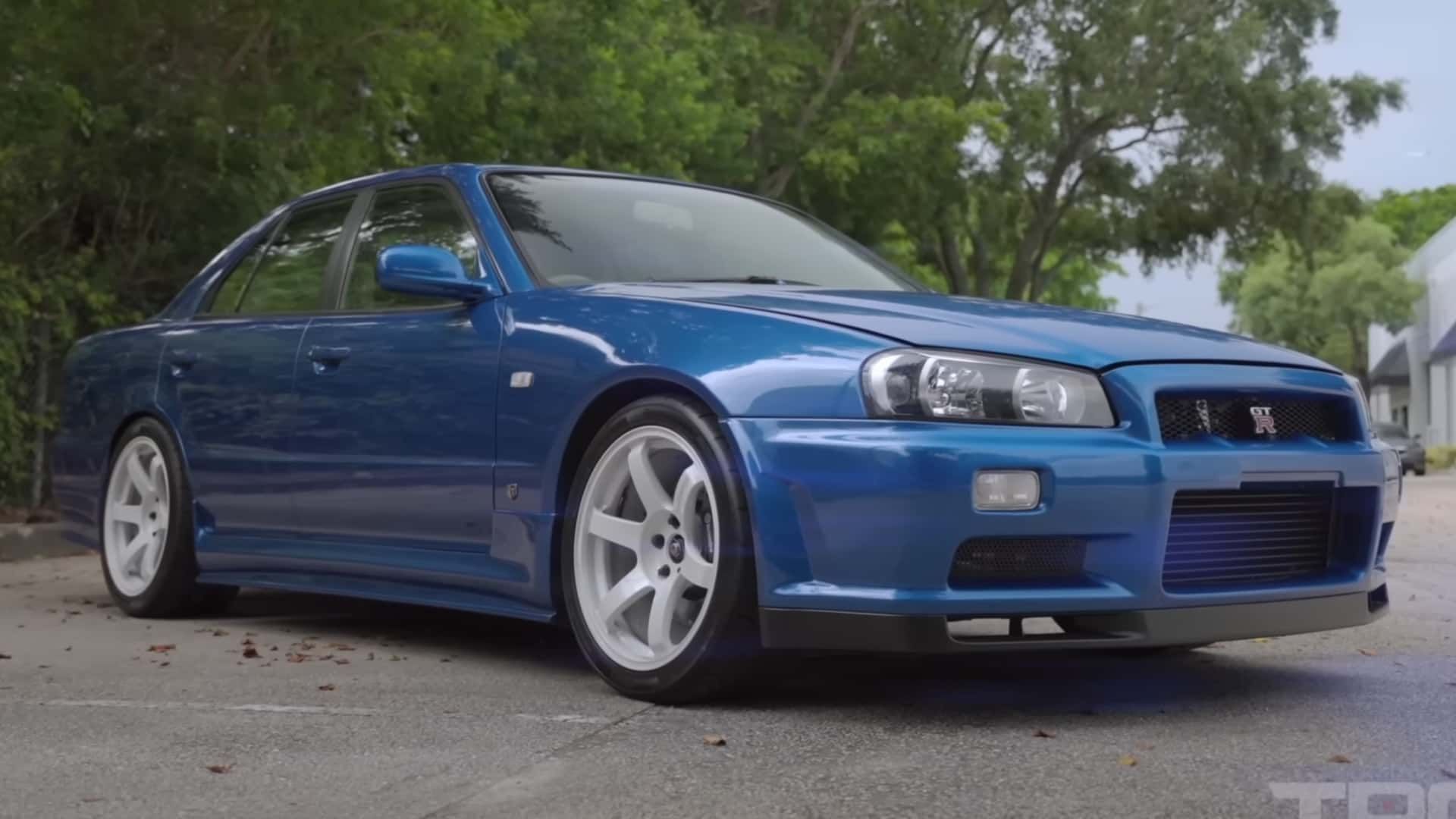 See Modded Nissan Skyline R34 Sedan With 800 HP Shoot…