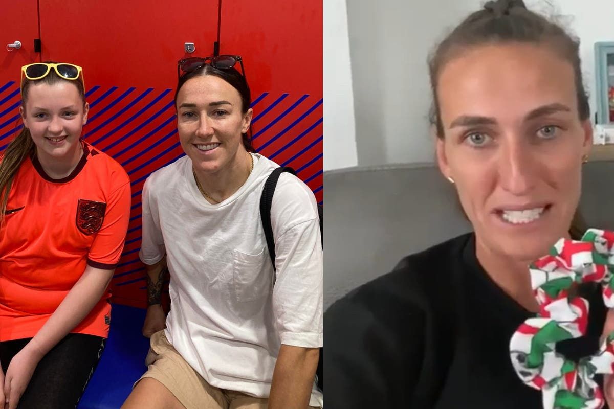 Lionesses surprise scrunchie-making superfan who…