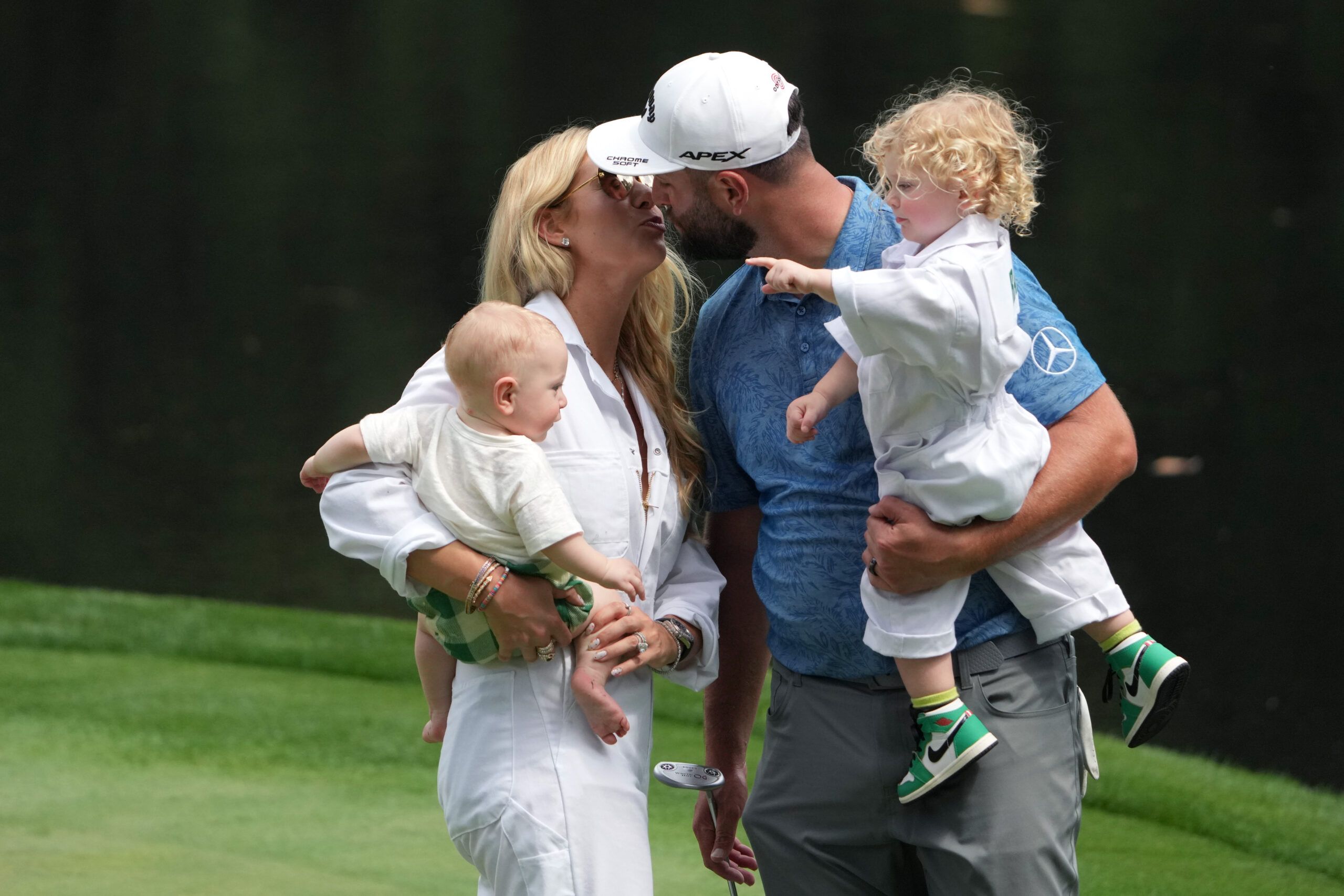 14 Jon Rahm and wife Kelley Cahill photos of the…