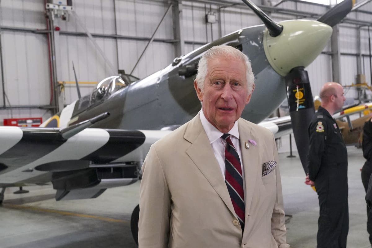 King pays tribute to RAF veterans as he marks…