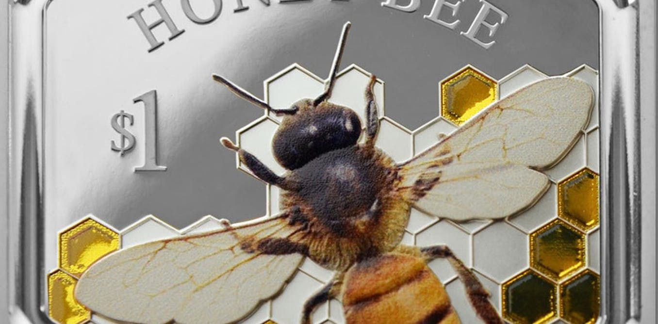 Bees have appeared on coins for millennia, hinting at…