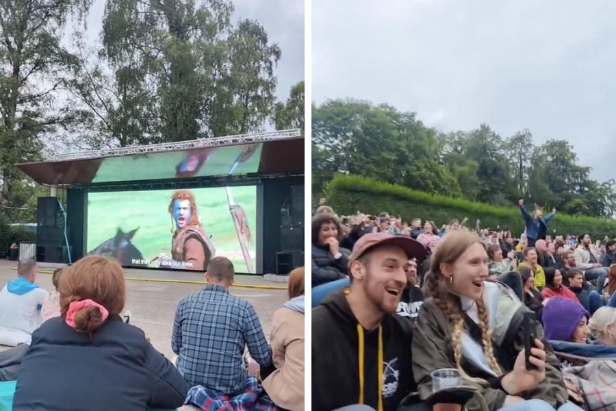 Amazing TikTok clip shows full crowd chanting…