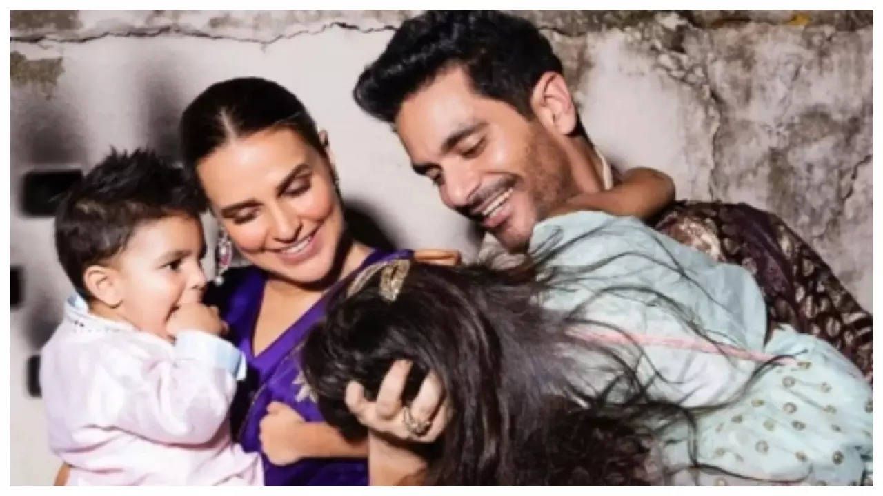 Angad Bedi says he is friends with his kids Mehr and…