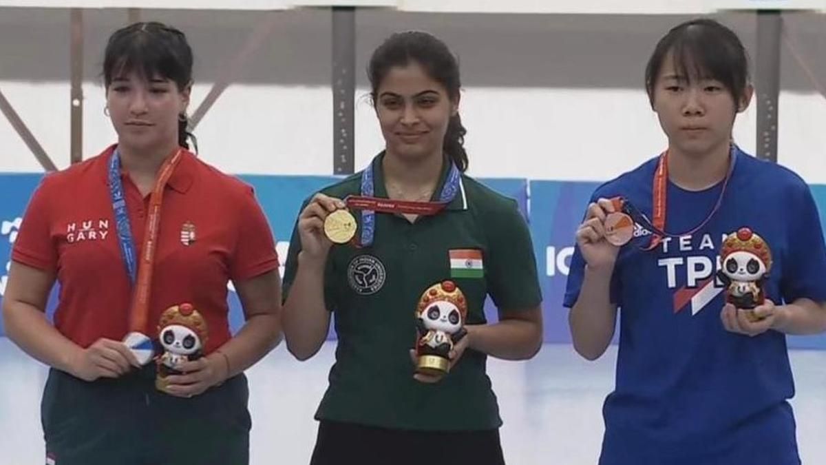 Shooters Manu Bhaker, Elavenil Valarivan win gold in…