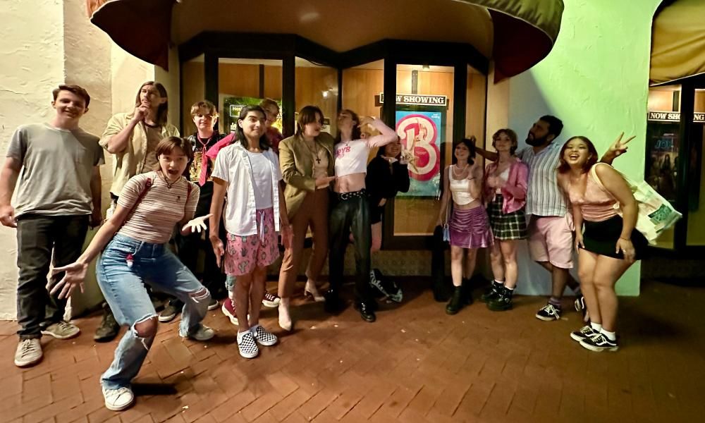 In the Barbie queue, the real world has an absurdity…