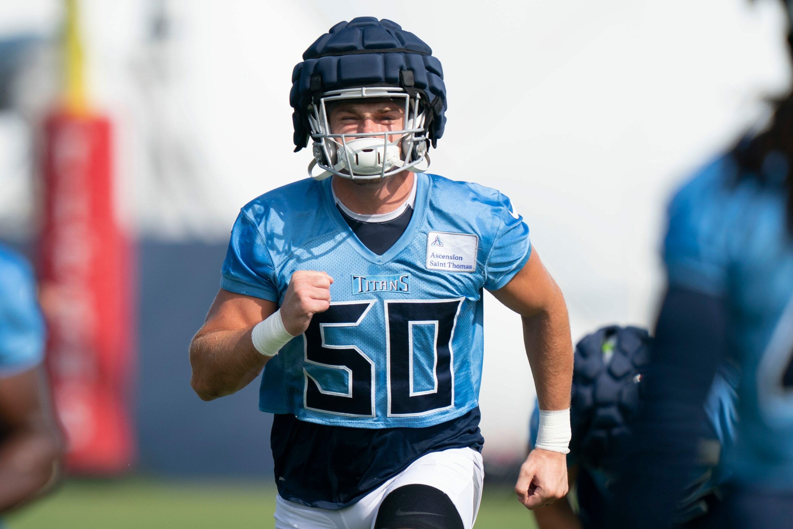 Titans’ Jack Gibbens making a run at starting…