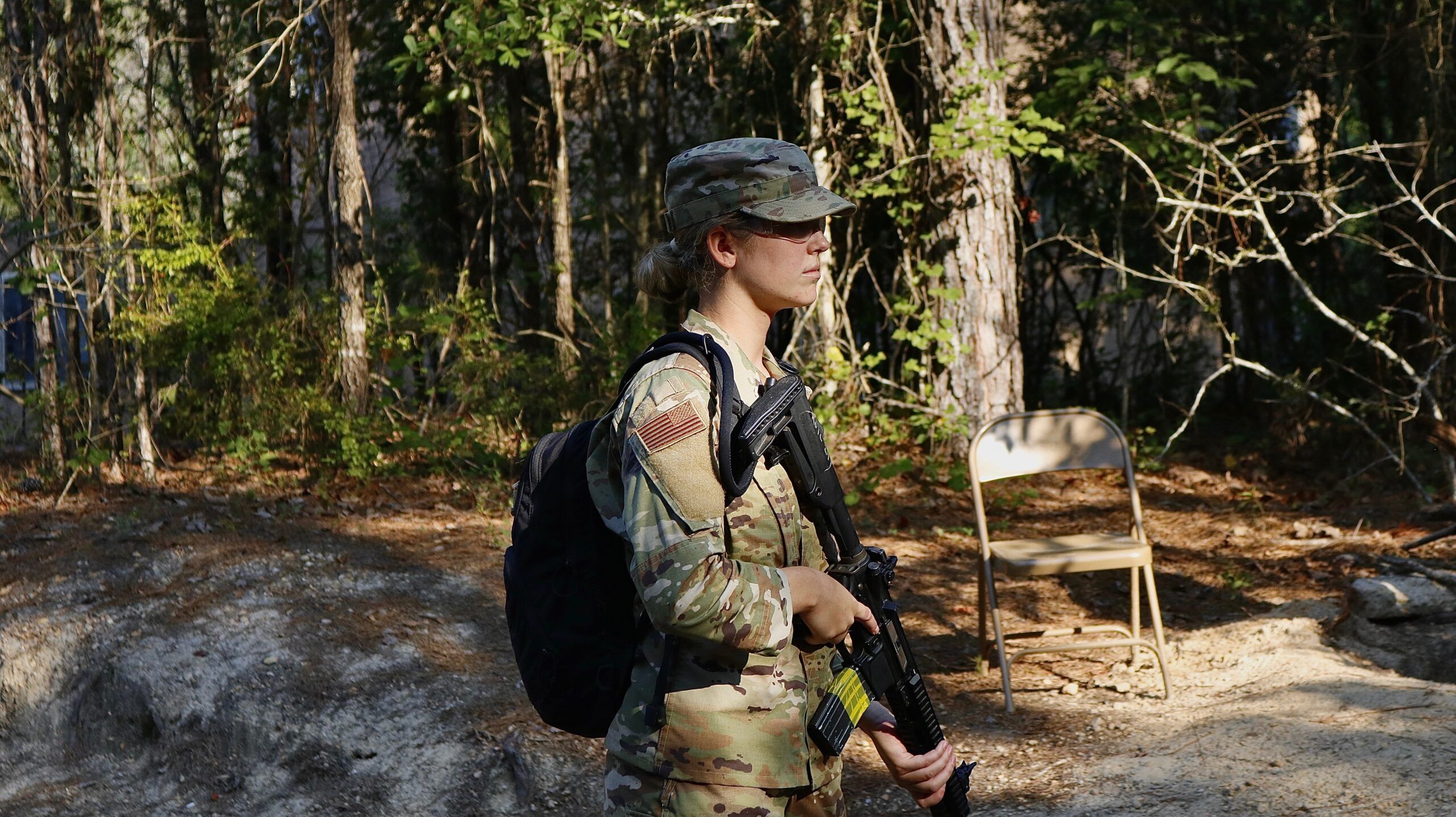 Rachel Heck is going from ROTC field training to the…