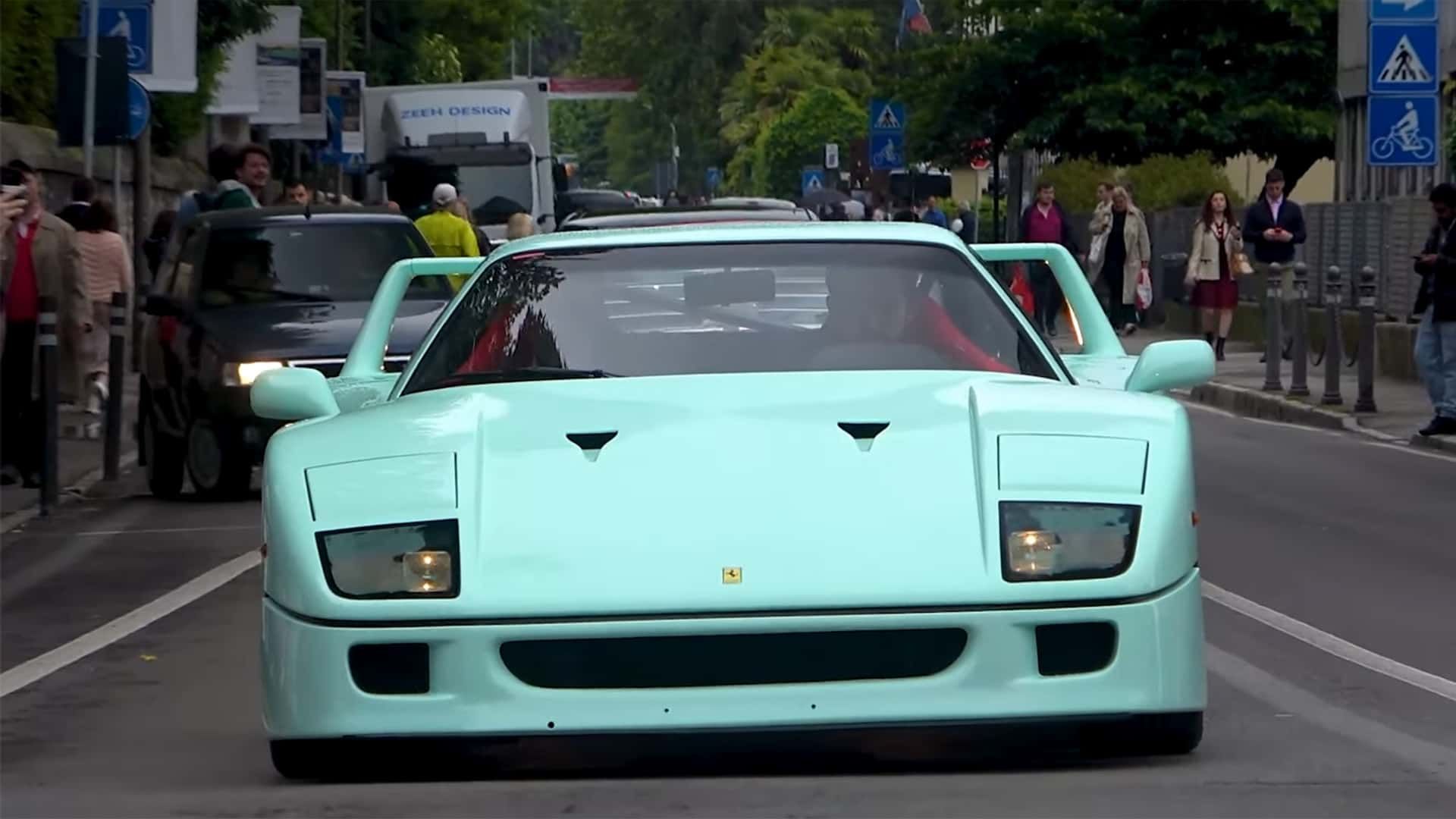 Mint Green Ferrari F40 Is A Sight To Behold In…