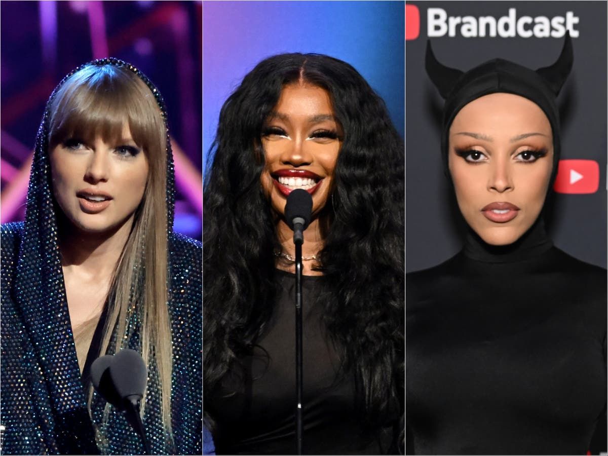 Taylor Swift, SZA and Doja Cat lead 2023 MTV VMA…
