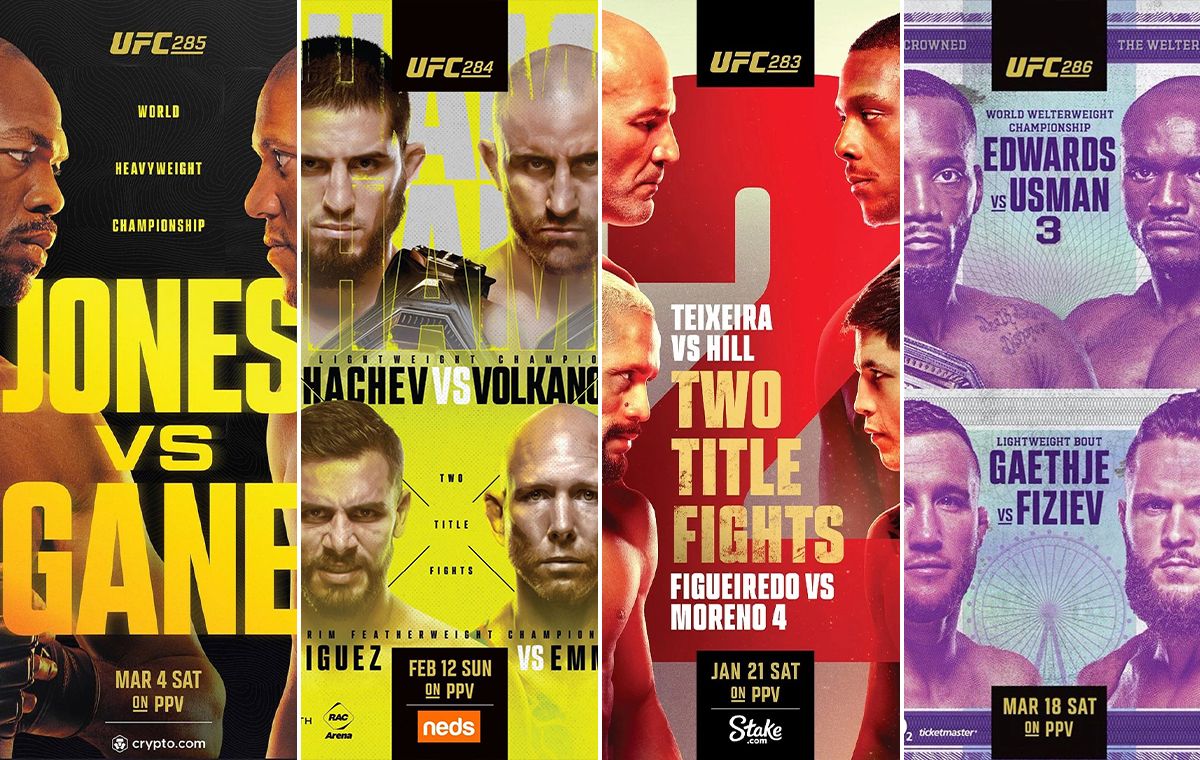 Photos: UFC event posters of 2023