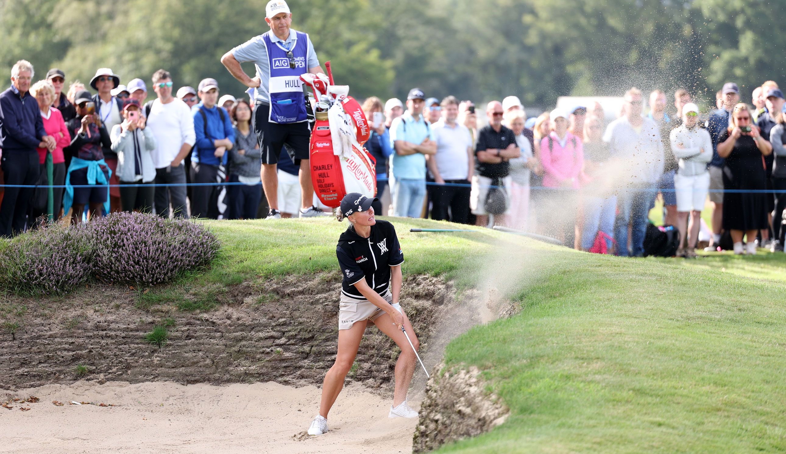 Charley Hull Holes Stunning Bunker Shot For Eagle At…