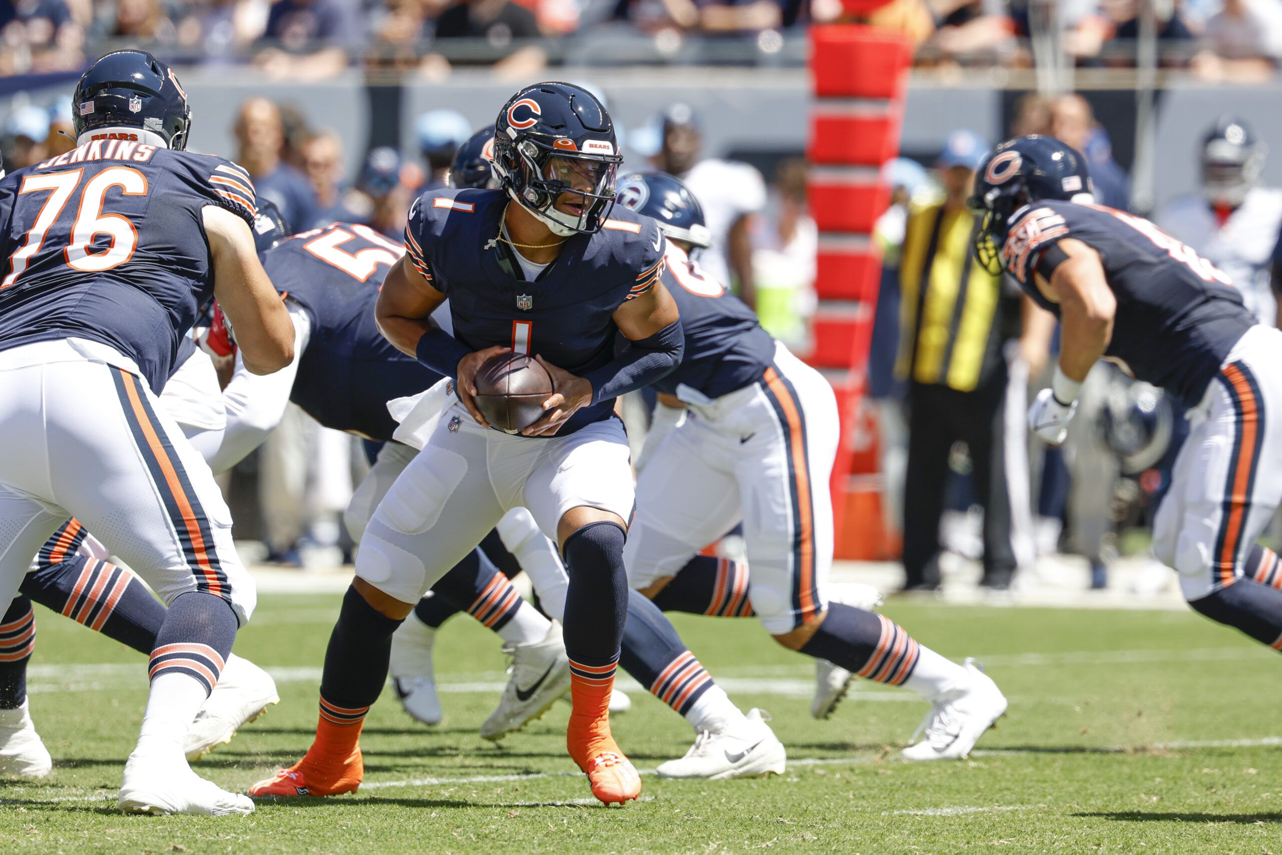 Here’s how impressive the Bears offensive line was…