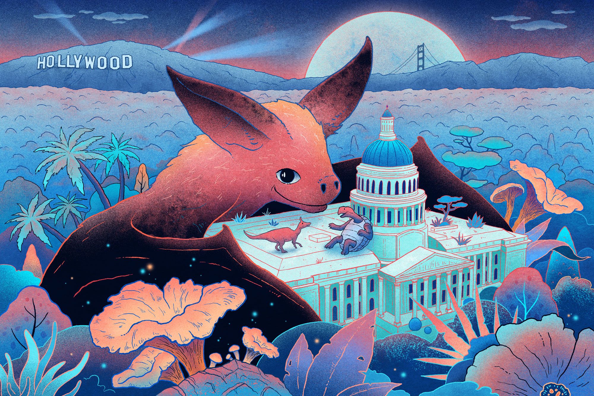 In a coup for the dark and damp, bats and mushrooms…