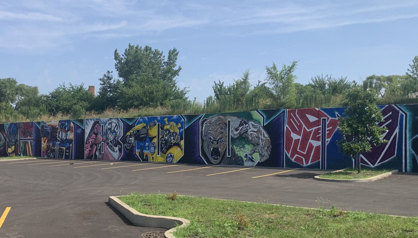 ‘Transformers’ figures transform a West Side wall in a…