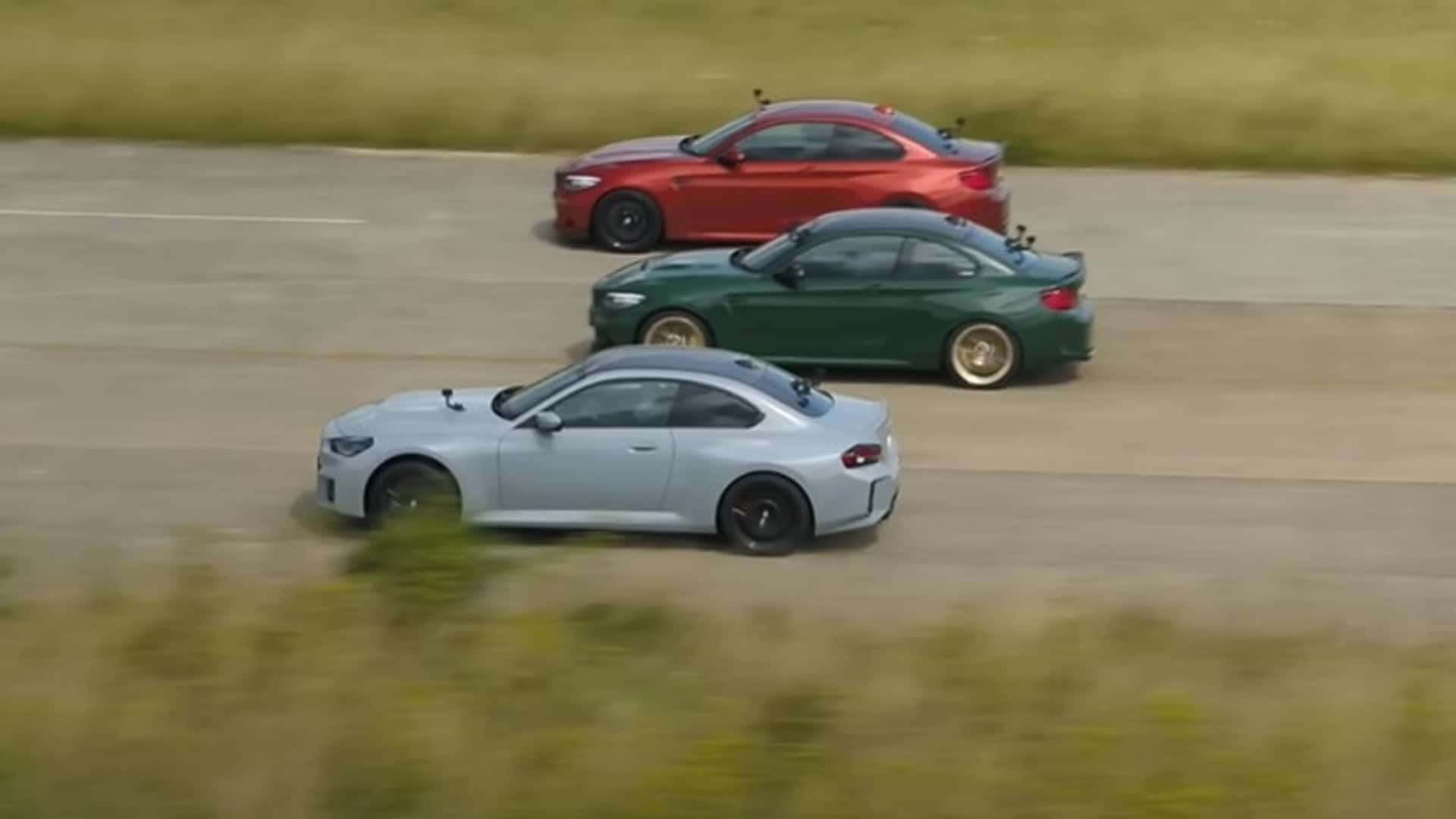 Watch A 2023 BMW M2 Take On Prior M2 Models In An Epic…