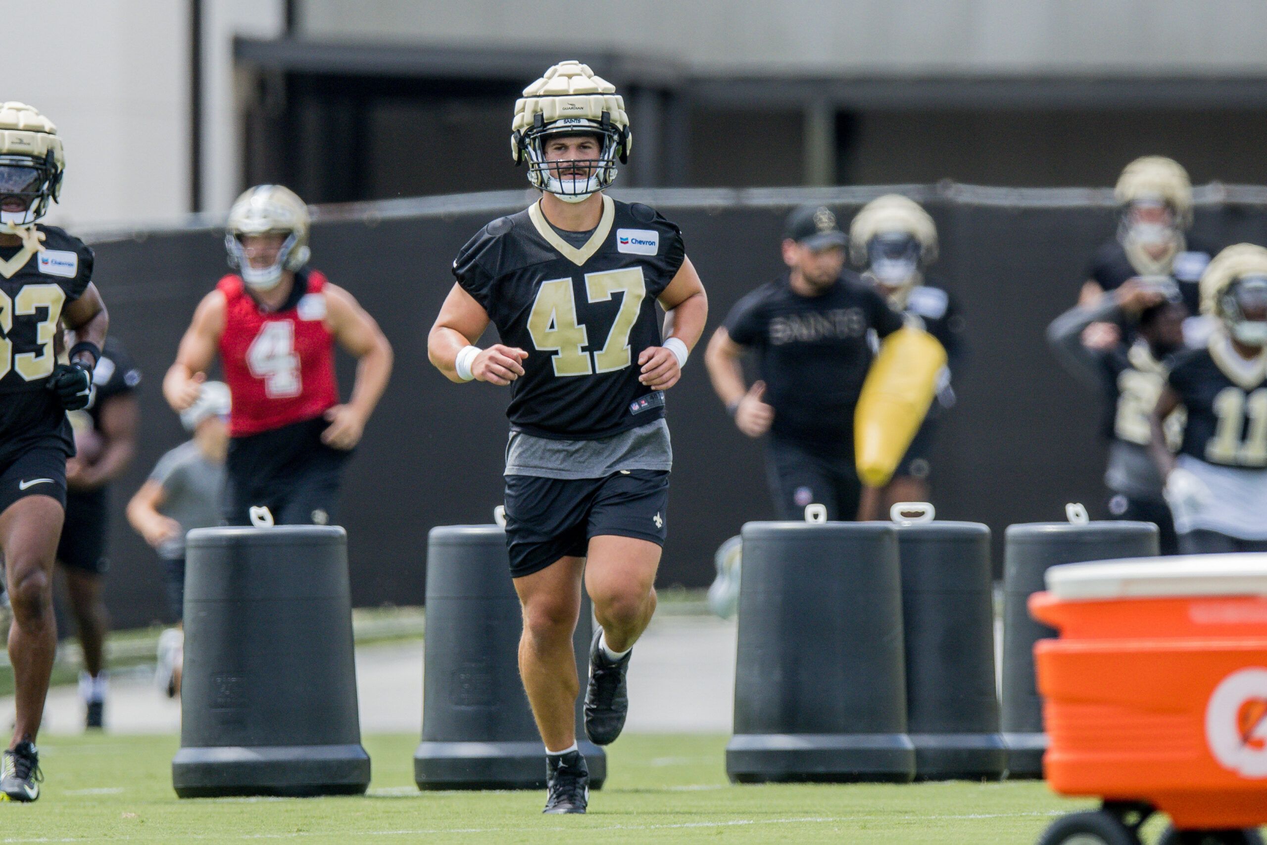 Saints waive fullback Jake Bargas as roster cuts…
