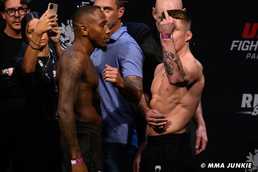 UFC Fight Night 226 faceoff highlights and gallery…